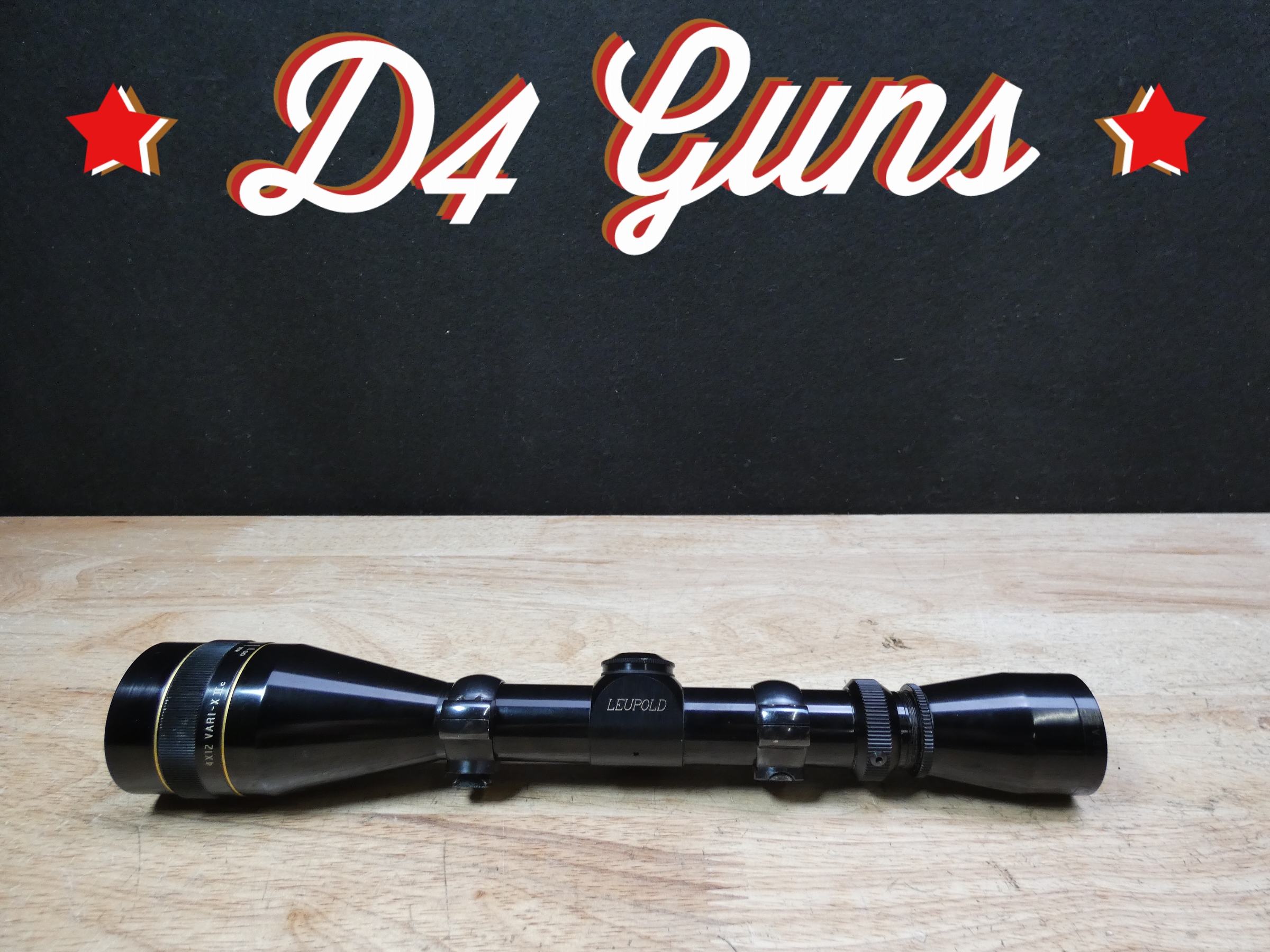 Leupold Vari-X IIc 4X12 Rifle Scope - O - Gun Scopes at GunBroker.com ...