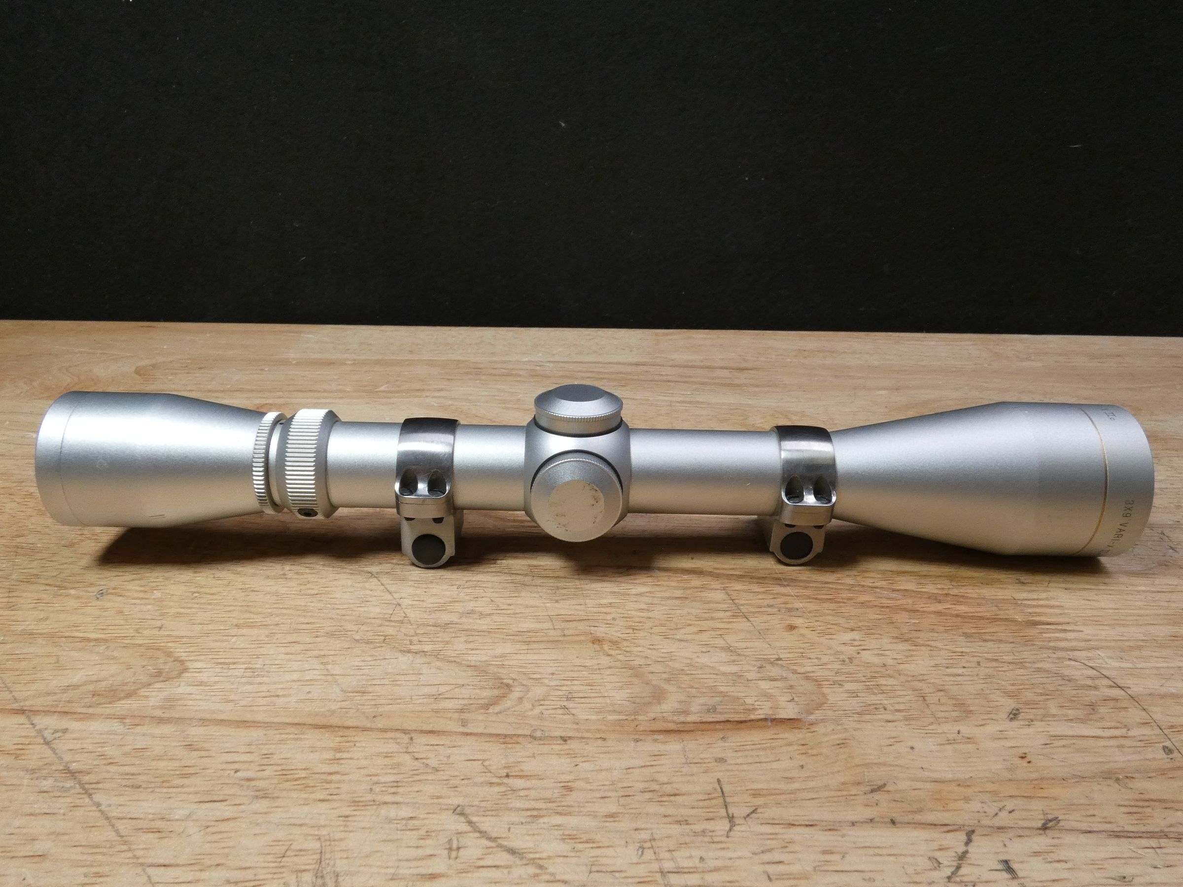 Leupold Vari-X IIc 3X9 Rifle Scope - Shiny Silver! - w/Ruger Rings! - O ...