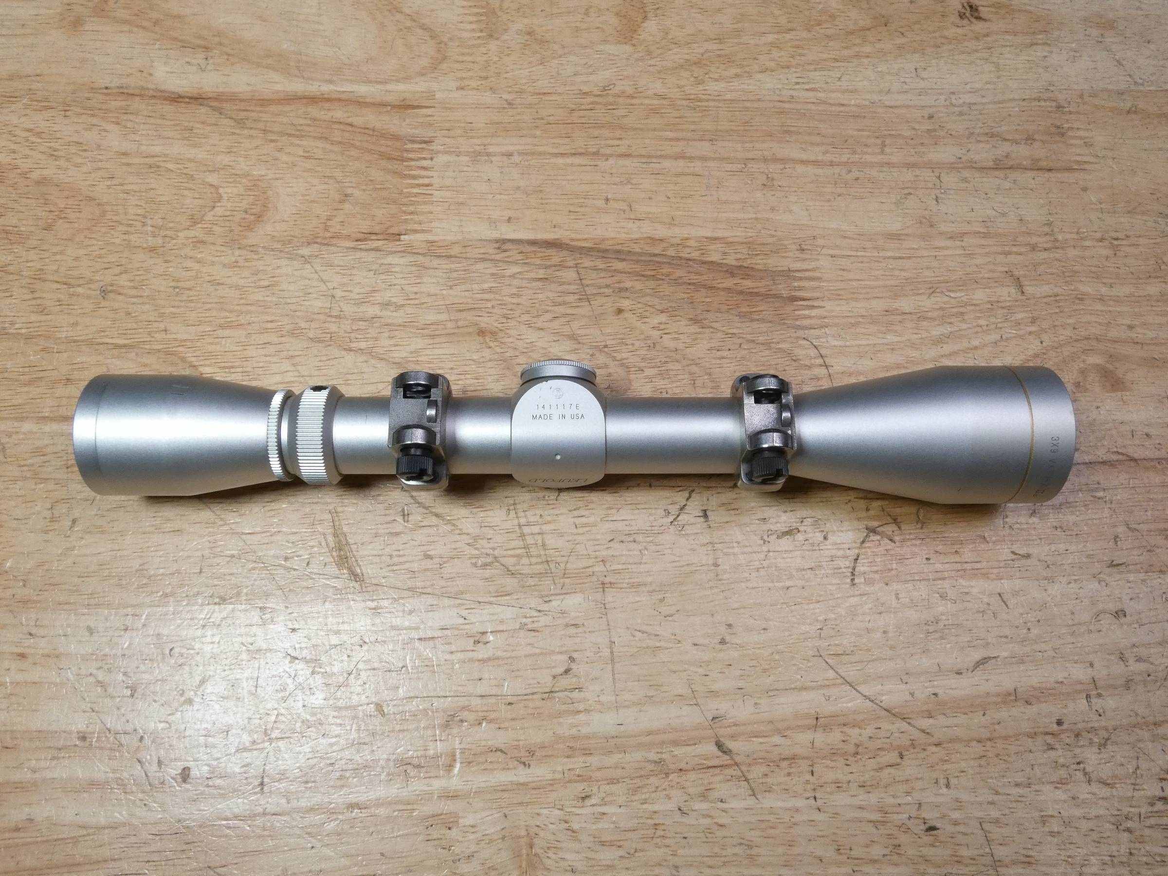 Leupold Vari-X IIc 3X9 Rifle Scope - Shiny Silver! - w/Ruger Rings! - O ...