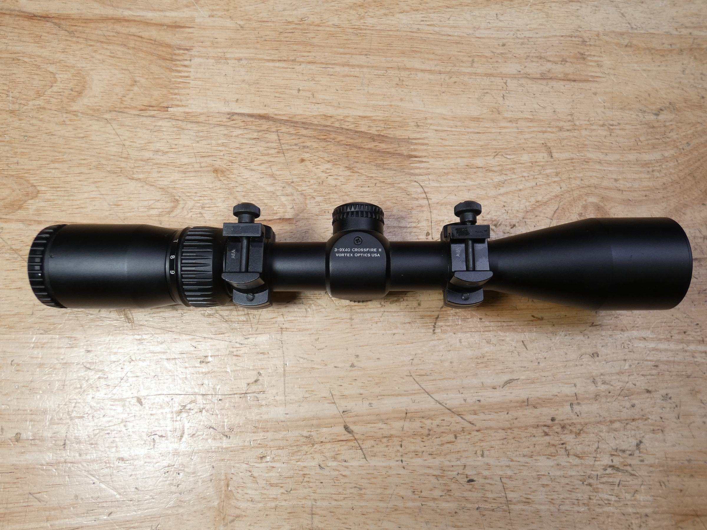 Vortex Crossfire II - 3-9X40 Rifle Scope - Rings Included! - O - Gun Scopes at GunBroker.com ...