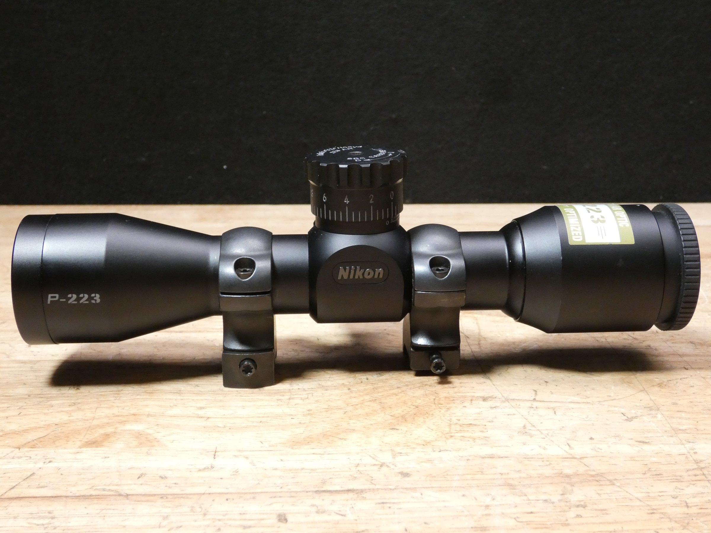 Nikon P-223 - 3X32 Rifle Scope - Rings Iincluded! - O - Gun Scopes at ...