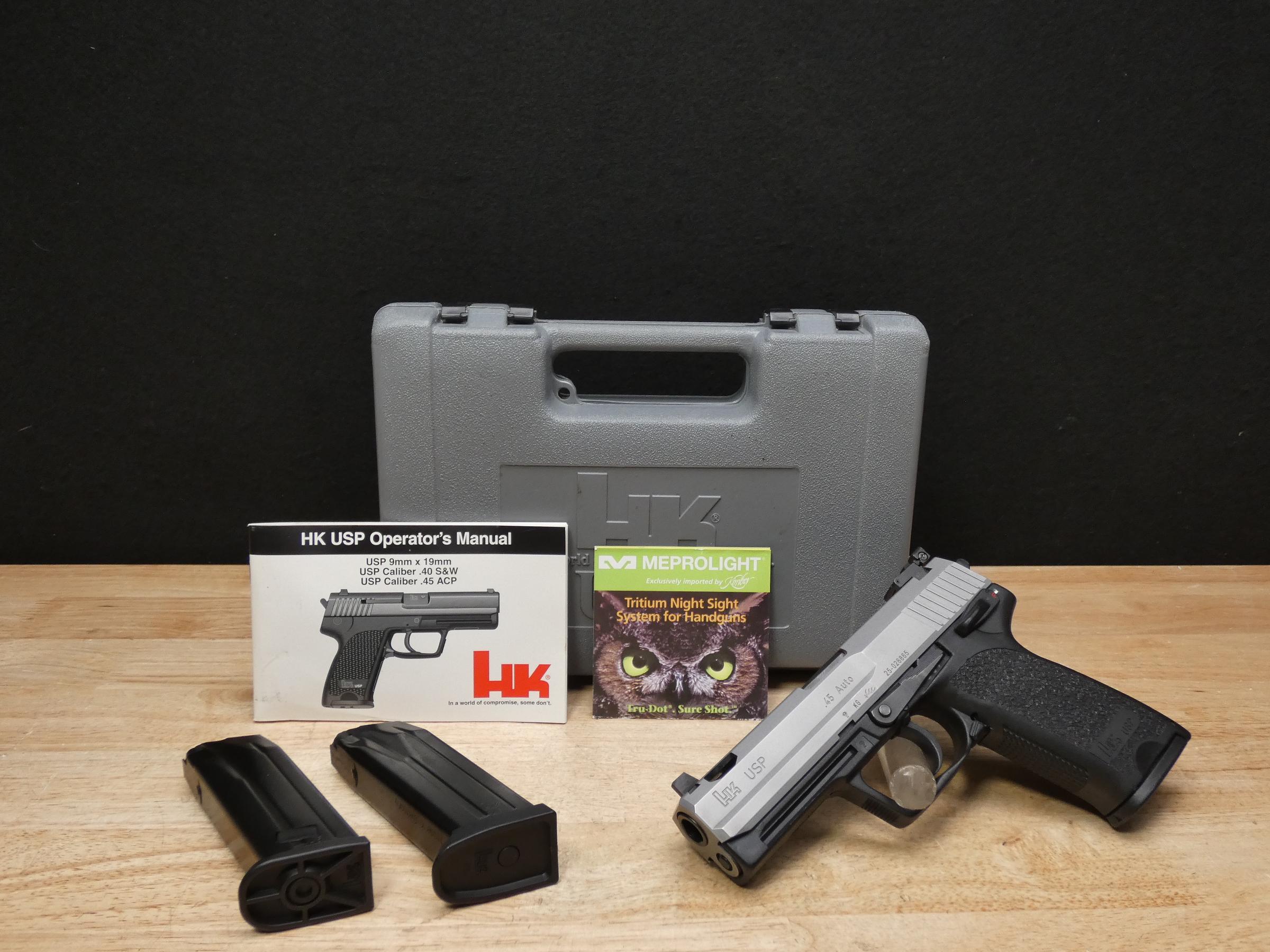 HK USP 45 Stainless - .45 ACP - H&K - Heckler & Koch - Ported Barrel ...