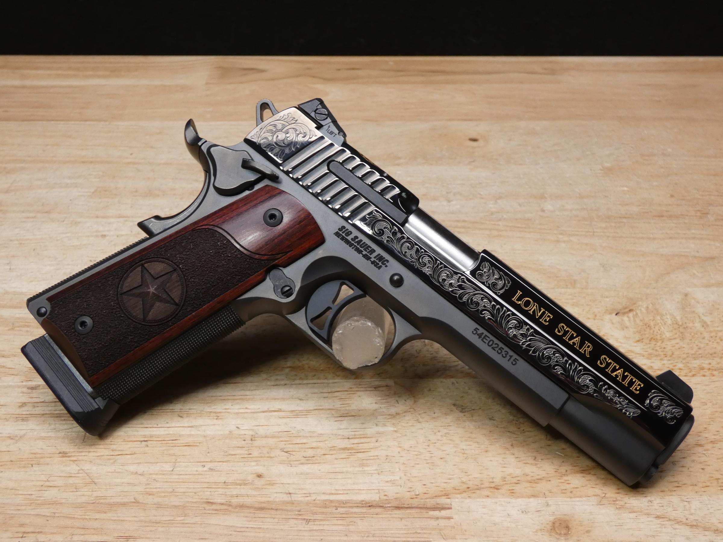 Sig Sauer 1911 Texas Gold Edition - .45 ACP - XLNT Condition LIKE NEW ...