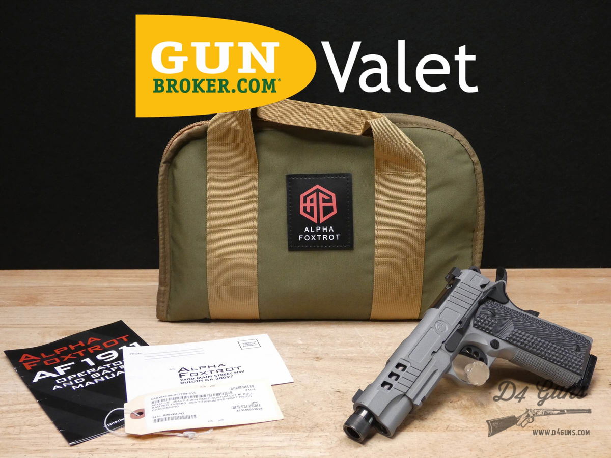 Alpha Foxtrot AF1911-E Titanium Grey - .45 ACP - Optic Ready 1911 E - C ...